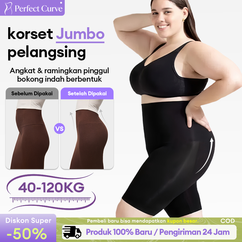 Jual Korset Wanita Jumbo 40-112KG Pinggul Paha Korset Celana Pelangsing ...