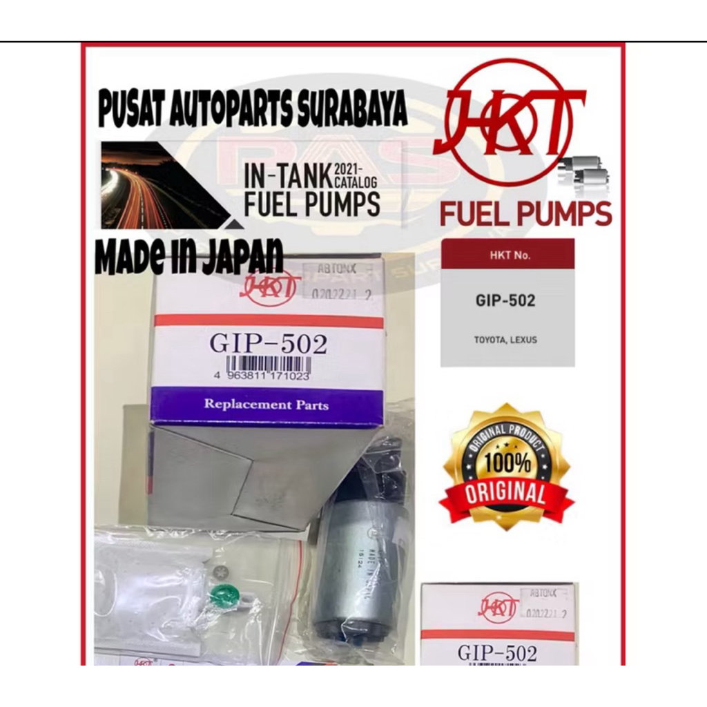 Jual FUEL PUMP POMPA BENSIN ASLI HKT JAPAN GIP-502 TOYOTA KIJANG EFI 1. ...