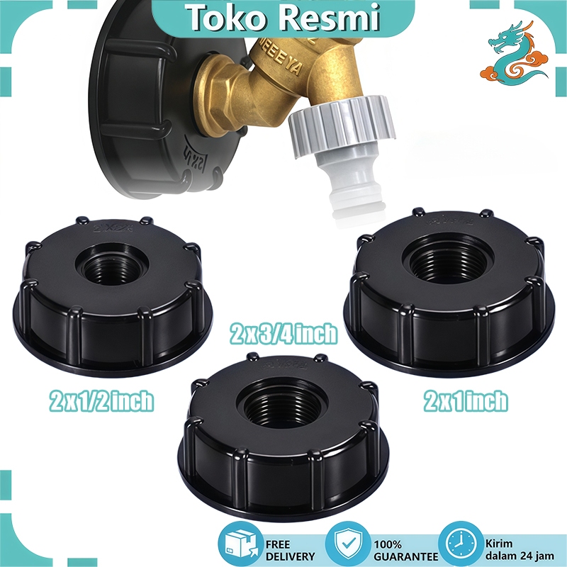Jual Adaptor Tangki IBC Drat dalam 1/2" 3/4" 1" Inch Adapter Kran ...