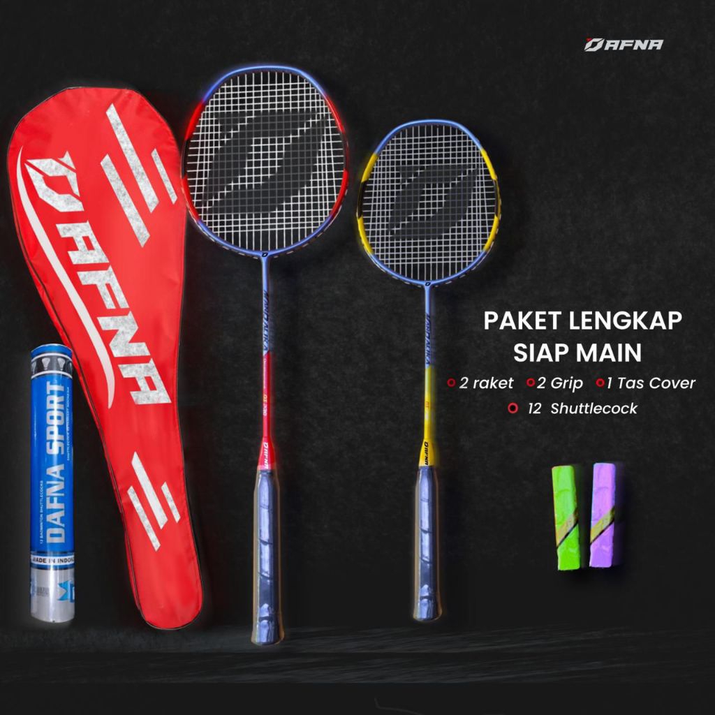 Jual RAKET BADMINTON DAFNA ORIGINAL MANDALIKA LENGKAP DEGAN TAS DAN ...
