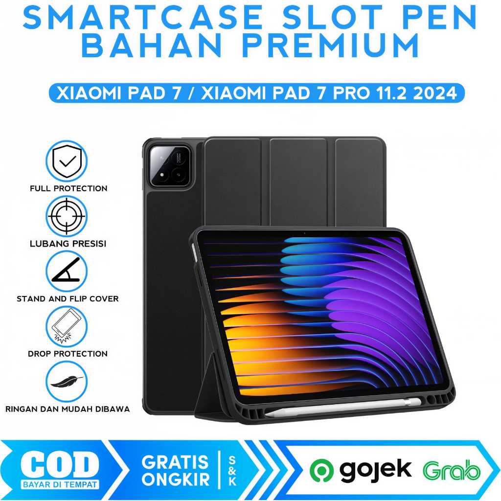 Jual Case Xiaomi Pad 7 11.2 2024 Casing SmartCase Flip Book Cover ...
