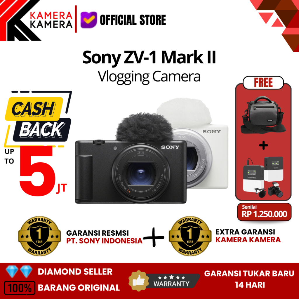 Jual Sony ZV1 II Vlogging Camera Sony ZV-1 Mark II Sony Z V1 2 ZV1II ...