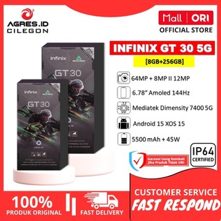 Jual Infinix GT 30 5G [8+8GB 256GB] Dimensity 7400 5G II Layar 6.78 ...