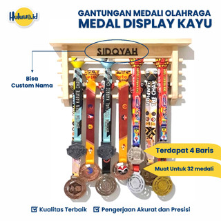 Jual Gantungan Medali dan Rak Piala Olahraga Running / Medal Display ...