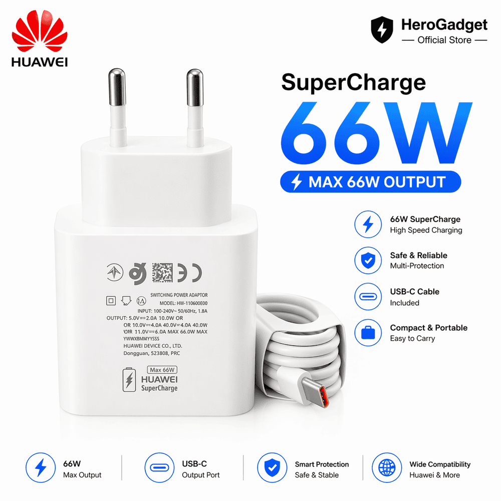 Jual Charger Huawei 66 Watt Original Type C Super Fast Charging ...