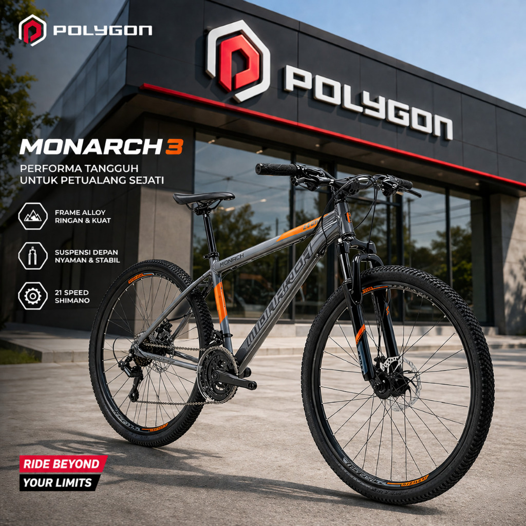 Jual Sepeda Polygon Monarch M3 3 x 7 26 inch | Shopee Indonesia