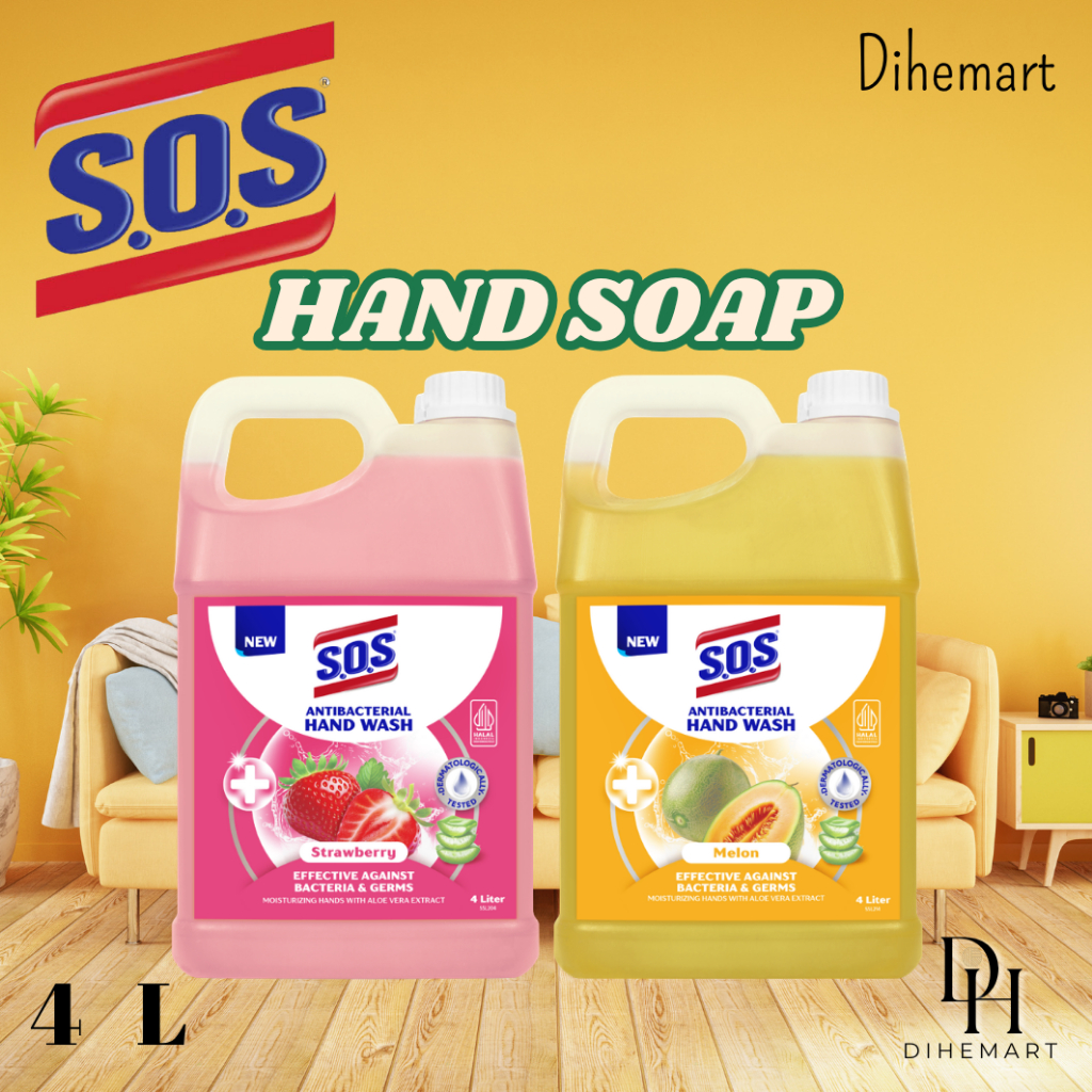 Jual SOS Hand Soap 4L | Hand Wash Jerry Can | Shopee Indonesia