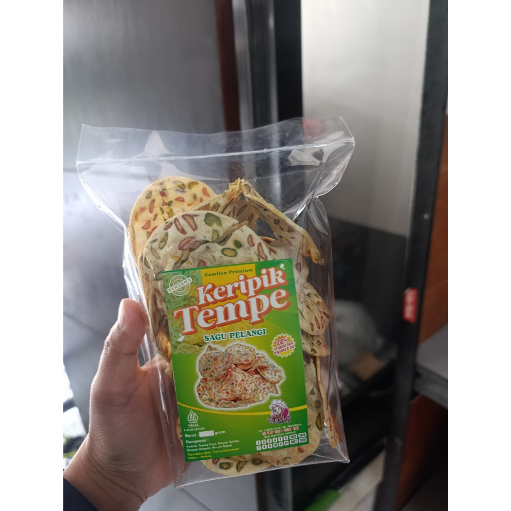 Jual [Oleh-Oleh Khas Malang]Kripik Tempe sanan Sagu PELANGI Original ...