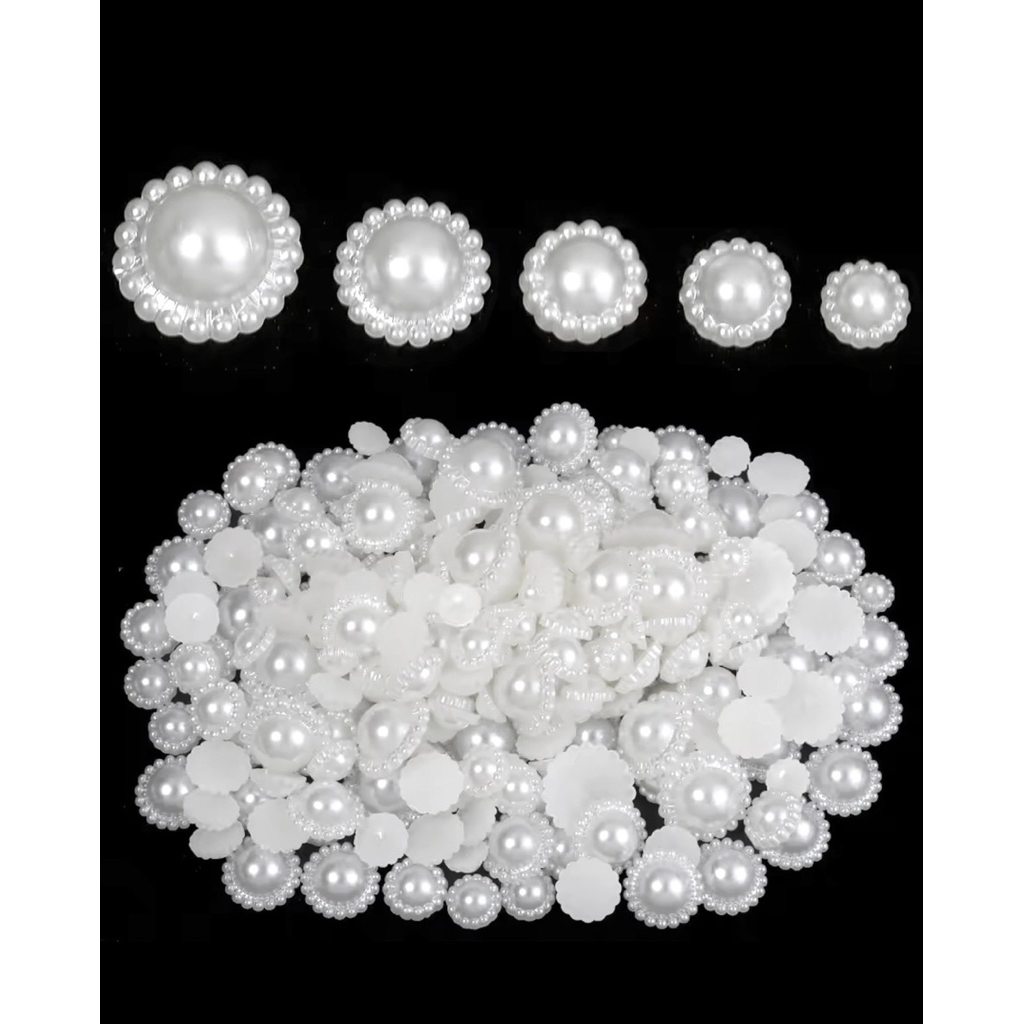 Jual 22gram Mutbel Berry 12mm 14mm 16mm 20mm - Mutiara Belah - Manik ...