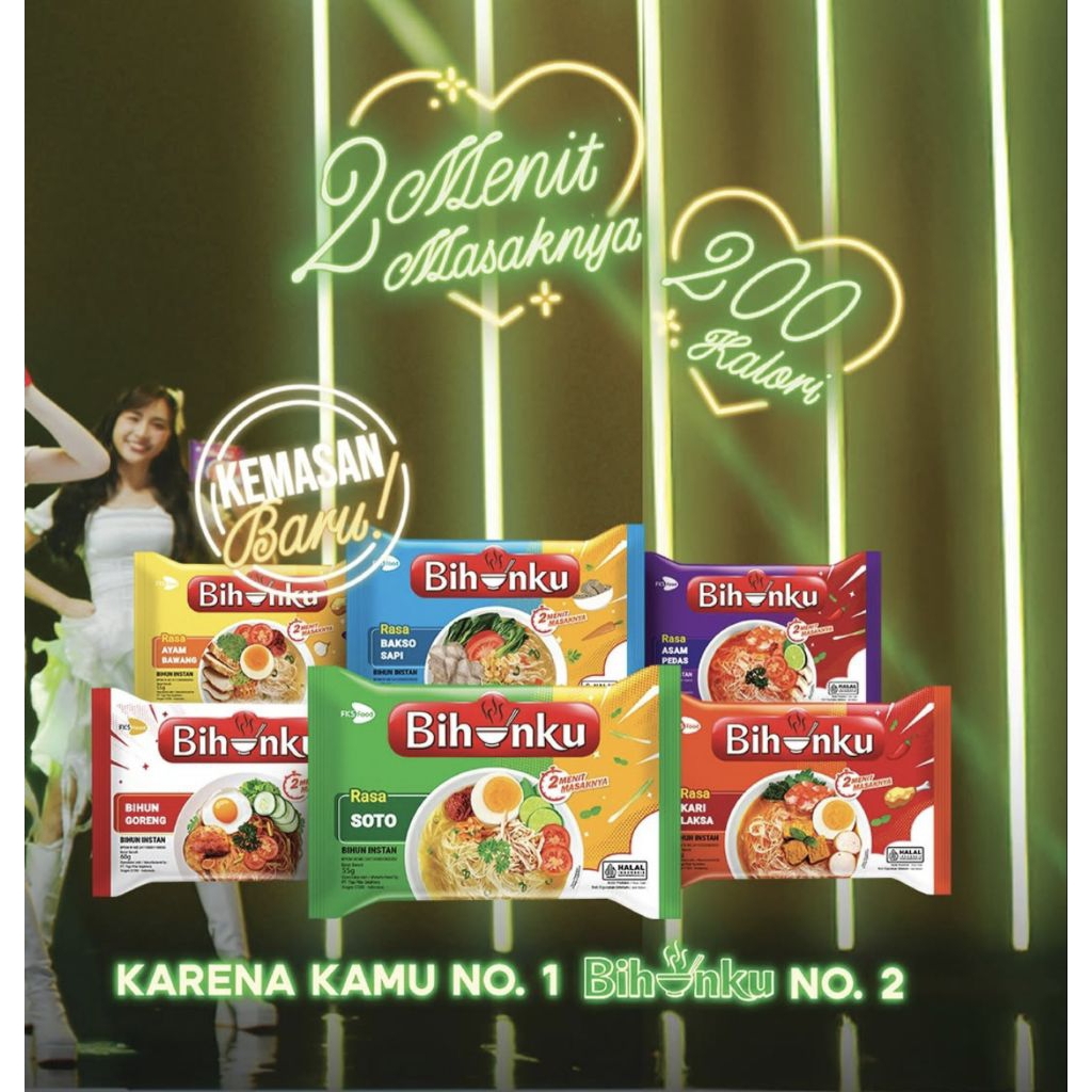 Jual Bihunku Bihun Instant goreng dan kuah 55gram aneka varian | Shopee ...