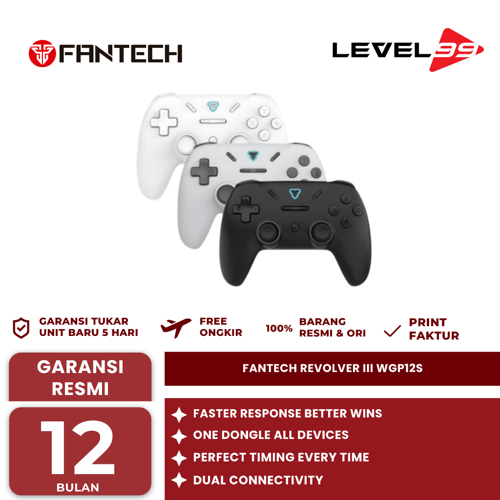 Jual Fantech REVOLVER III WGP12S Gamepad HALL EFFECT Wireless MULTI ...