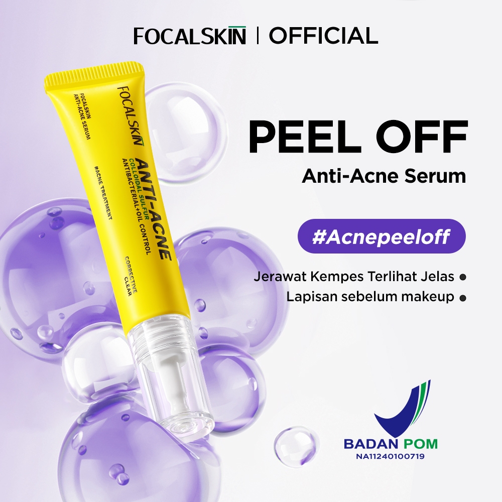 Jual FOCALSKIN Anti-Acne Serum Peel Off Acne Invisible Controls Oil ...