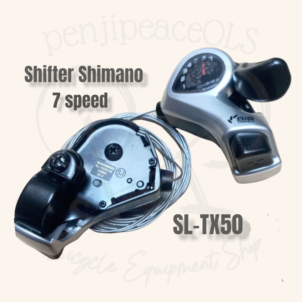 Jual Shifter Shimano 7 speed SL-TX50 shifter tombol 7 speed shifter ...