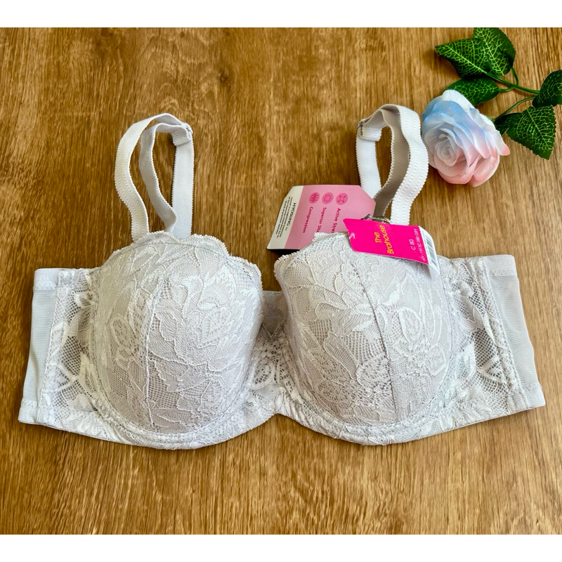 Jual THE BRAHOUSE BRA HALF CUP BERKAWAT BUSA TIPIS BH 34C 36C 38C C80 ...