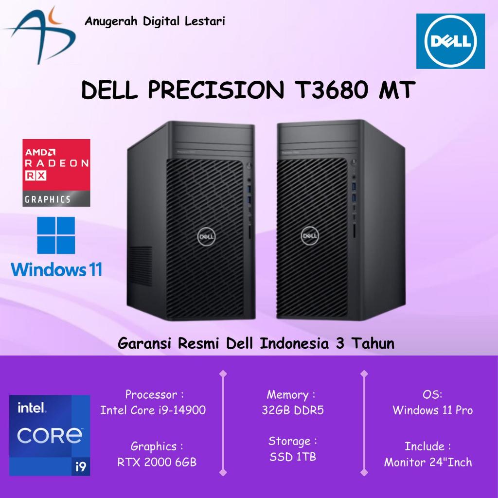 Jual Dell Precision T3680 MT Core I9-14900 32GB 1TB RTX 2000 16GB WIN ...