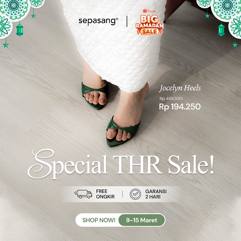 Jual [THR SALE] SEPASANG COLLECTION Jocelyn Sandal Heels Wanita Hak 5 ...