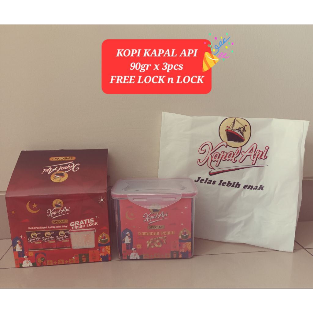 Jual kopi kapal api free locknlock kopi kapal api free kotak lock n ...