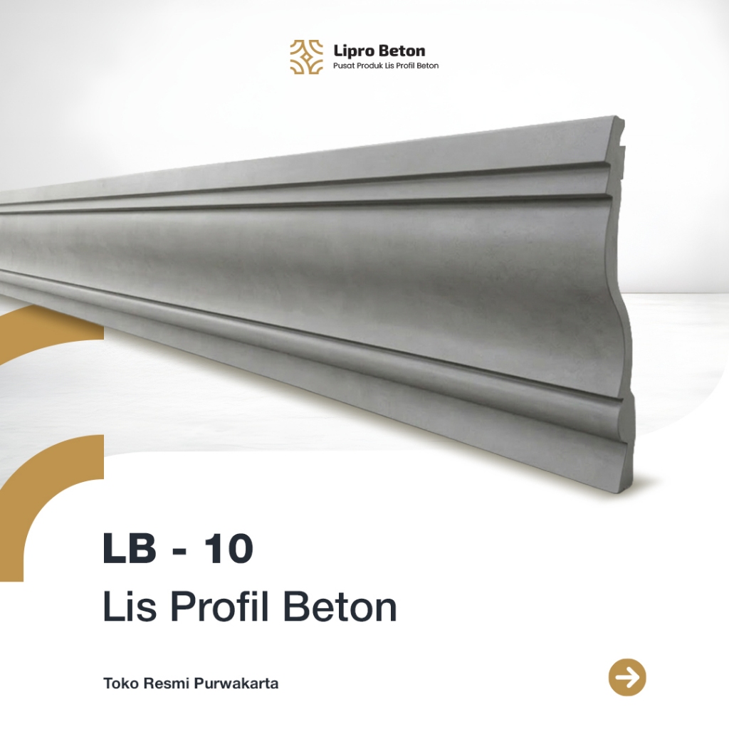 Jual LIPRO BETON - Lis Profil Beton Minimalis Tipe LB-10 | Lisplang ...
