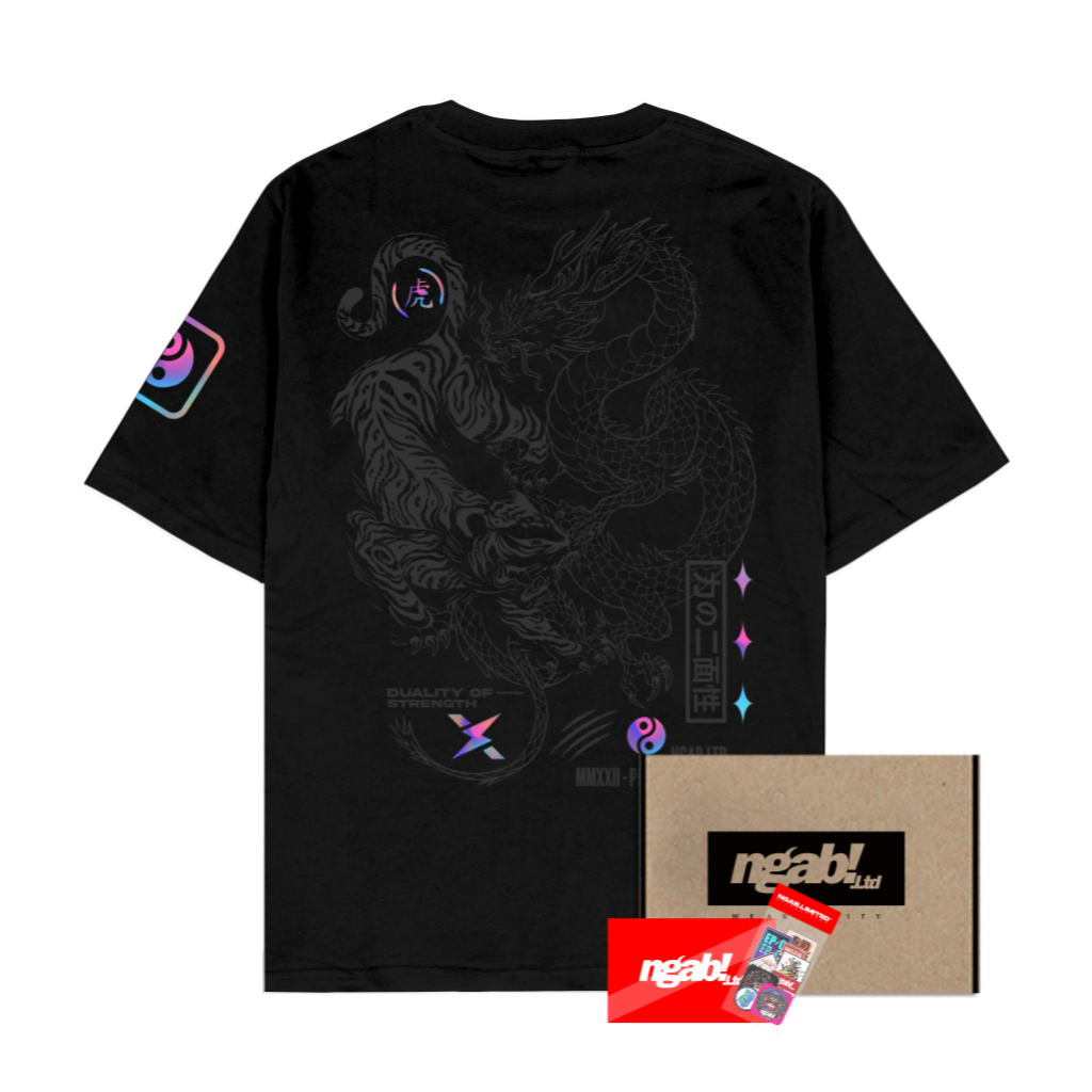 Jual Ngab Kaos Baju Distro Duality Of Strength Reflective Rainbow NB242 ...