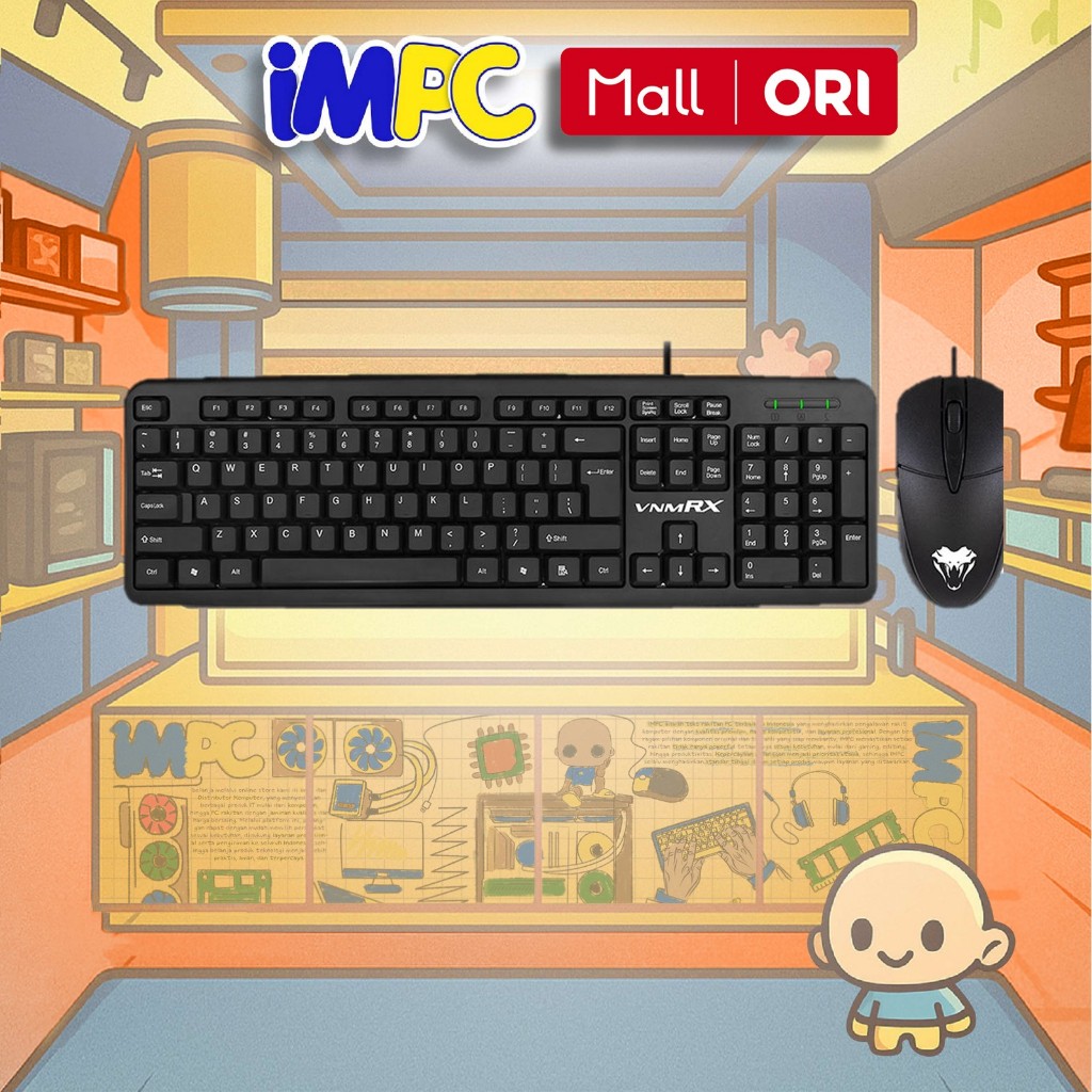 Jual VenomRX Keyboard Combo Mouse Basic USB Kihon | Shopee Indonesia