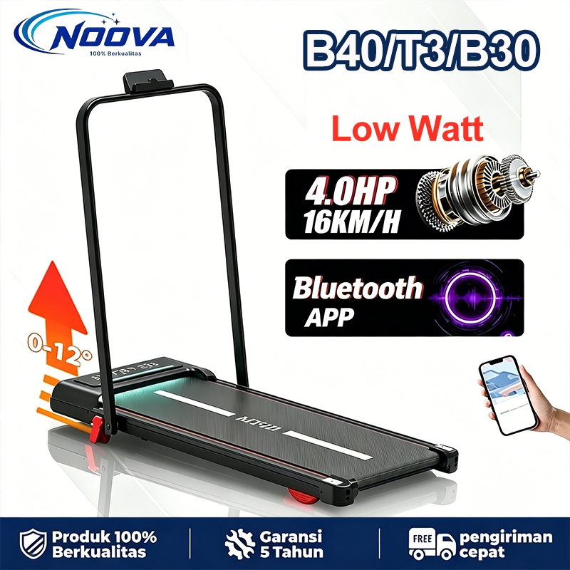 Jual Treadmill Portable T3 B30 B40UP Walking Pad Running Mat Lipat Low ...