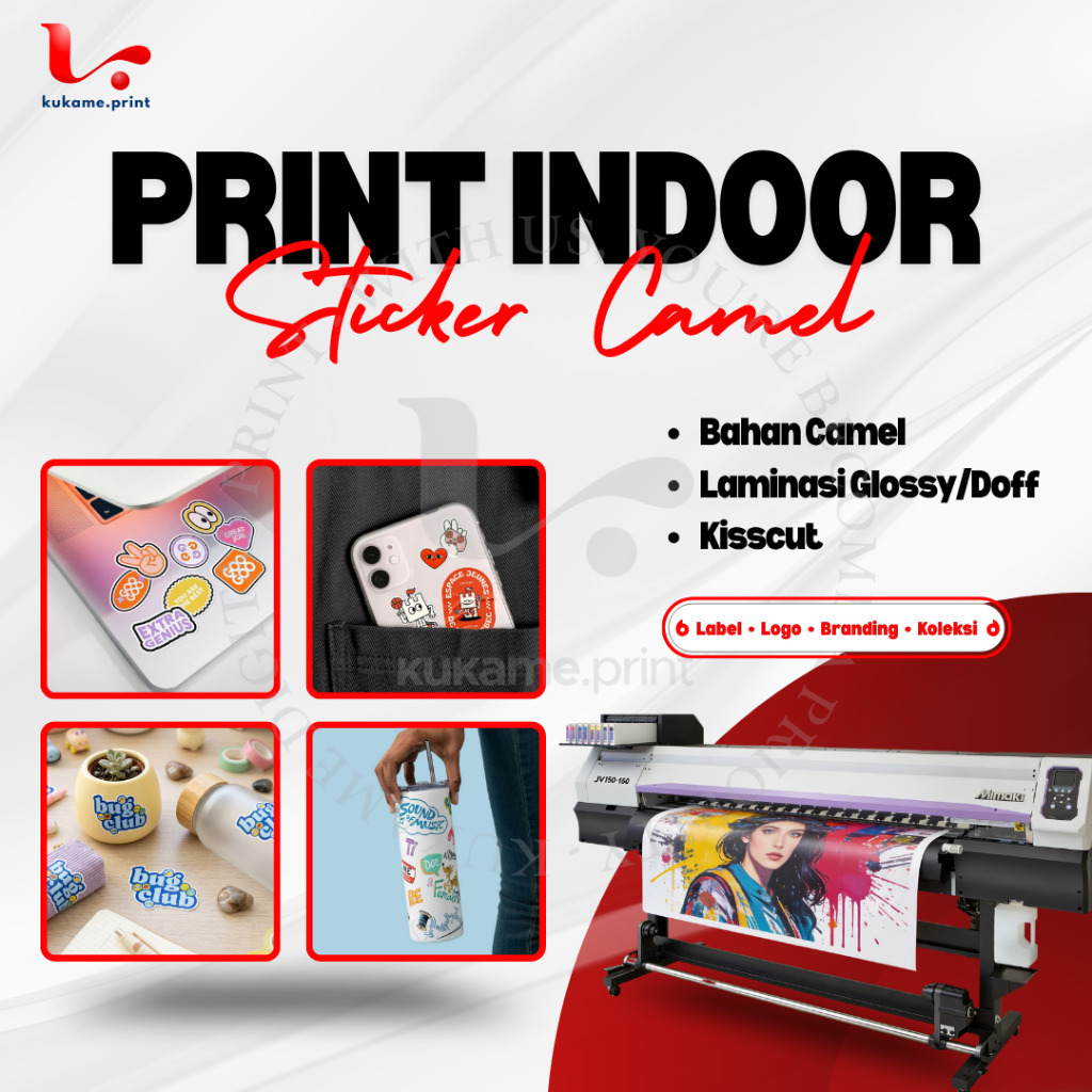 Jual Sticker Camel | Sticker Branding | Sticker Meteran | Label Sticker ...