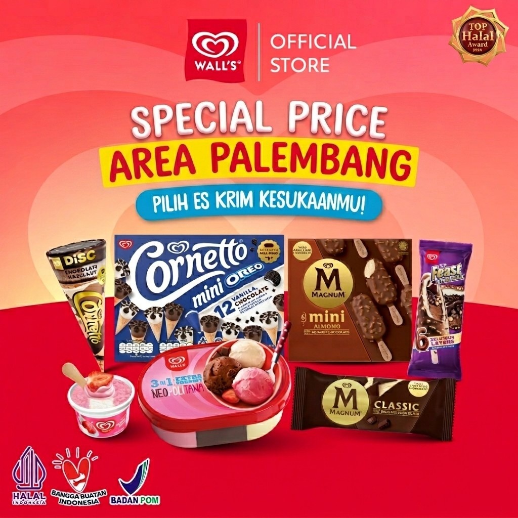 Jual [FLASH SALE - PALEMBANG] Special Price Area Es Krim Wall's ...