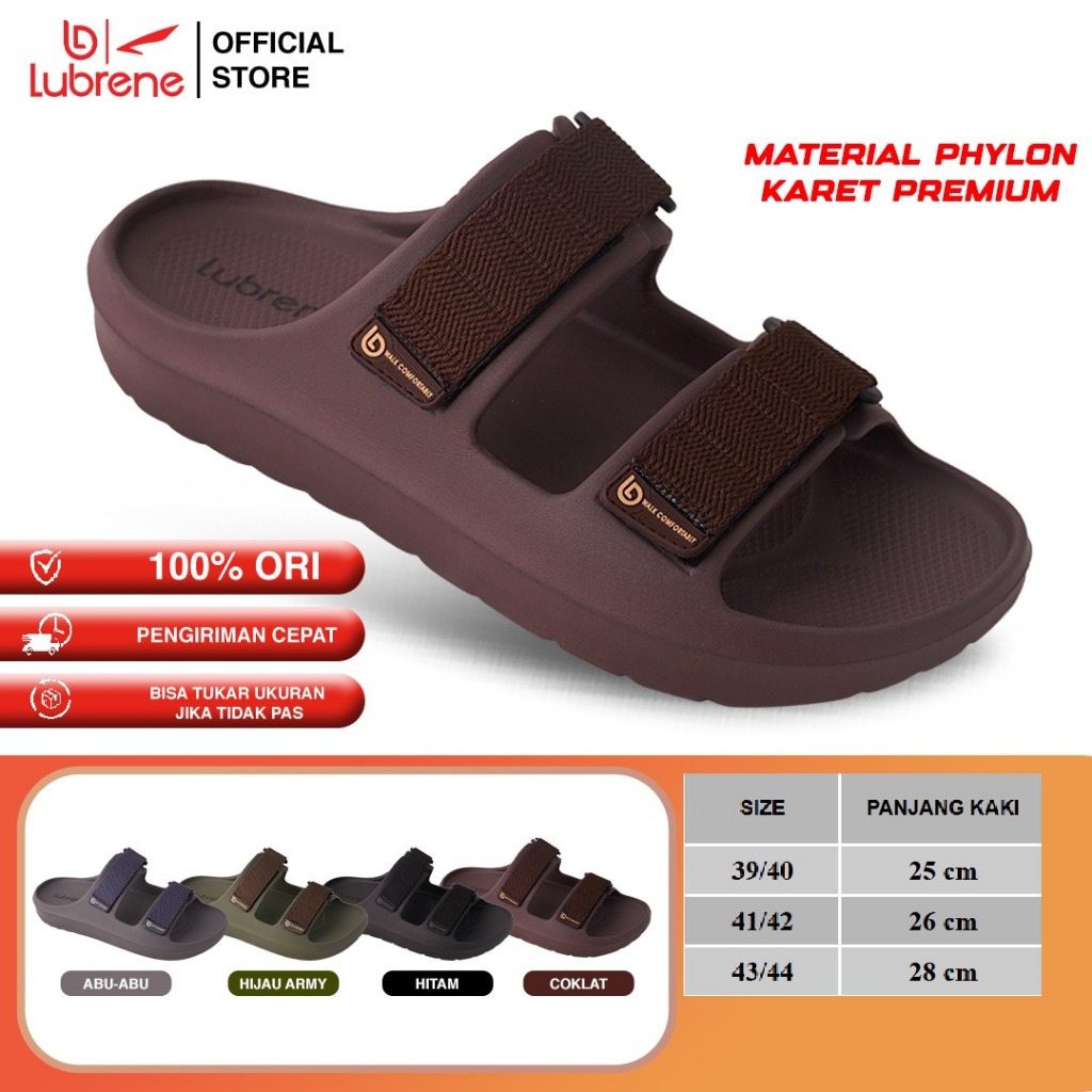 Jual LUBRENE Sandal Pria JAVA 02-M | Shopee Indonesia