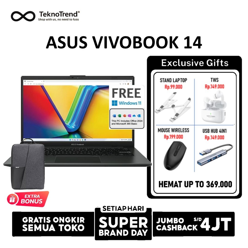 Jual Asus Vivobook 14 A1404Va Terlengkap & Harga Terbaru Juni 2026 ...