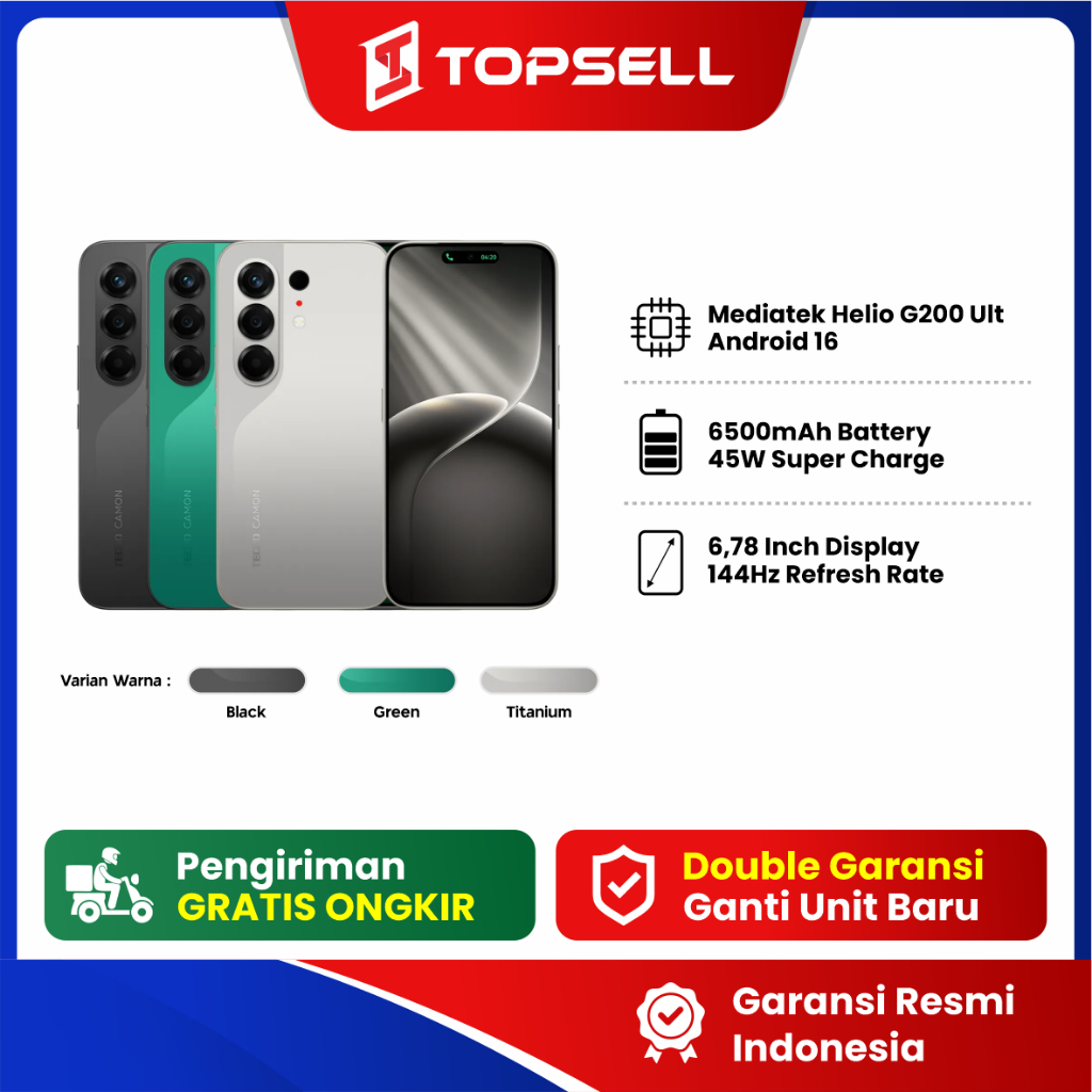 Jual Tecno Camon 50 | 50 Pro 5G (8/128GB) (8/256GB) (12/256GB) Original ...
