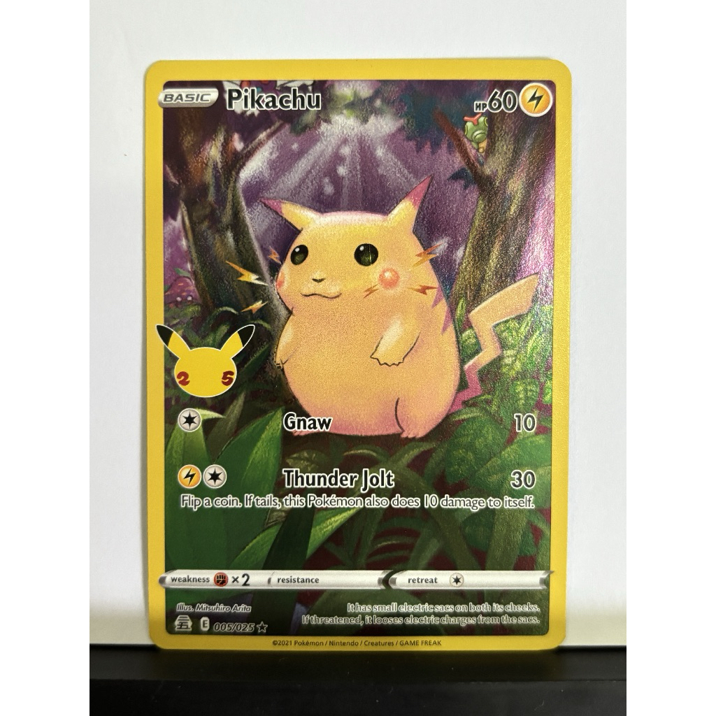 Jual Pikachu #005 FULL ART Pokemon Celebrations 25 [ENGLISH] NEAR MINT ...