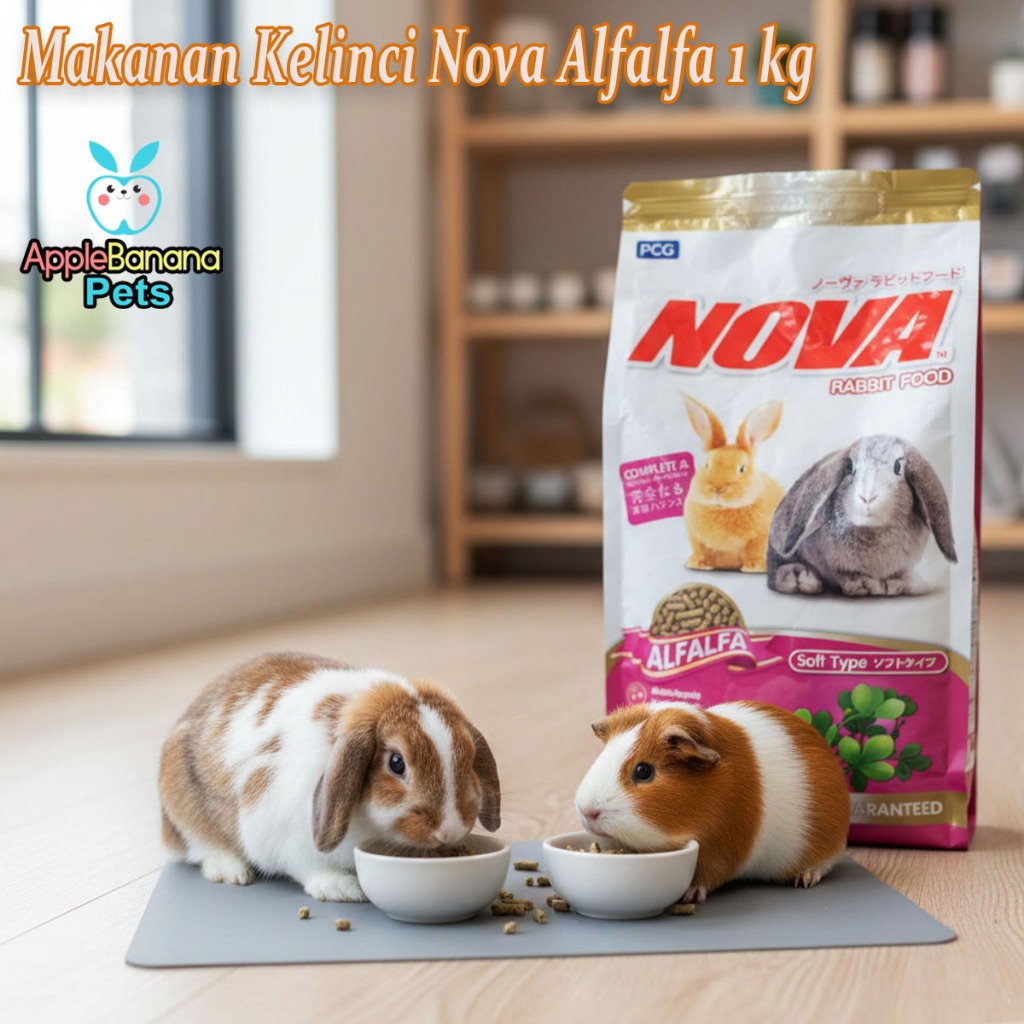 Jual Makanan Kelinci Nova 1 kg Alfalfa - Nova rabbit food - Makanan ...
