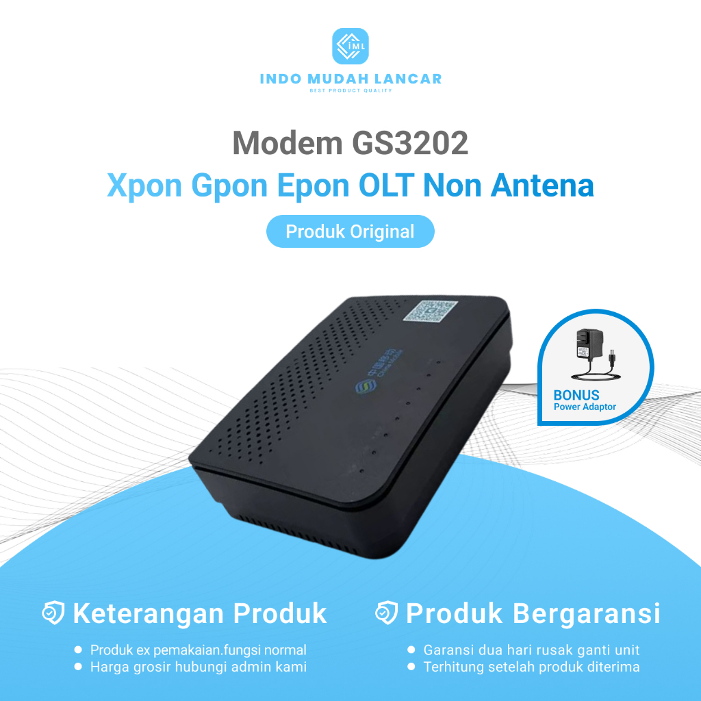 Jual Modem Xpon GS3202 Gpon Epon OLT Non Antena Bekas Original Bonus ...