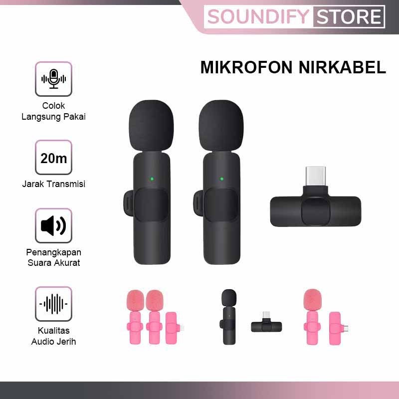 Jual DSP Noise Reduction Mic Wireless - Microphone Clip On 20 Meter ...