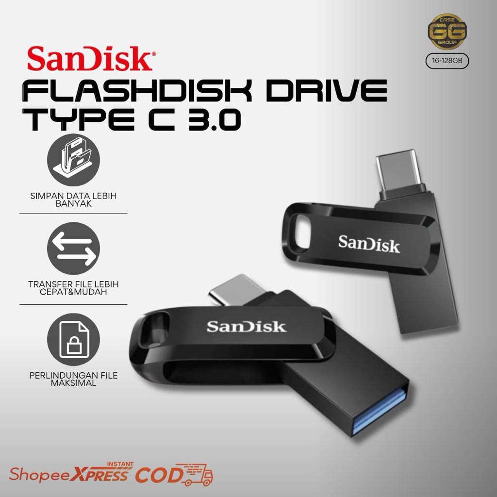 Jual SANDISK ULTRA DUAL DRIVE Go USB 3.2 Type C | Shopee Indonesia