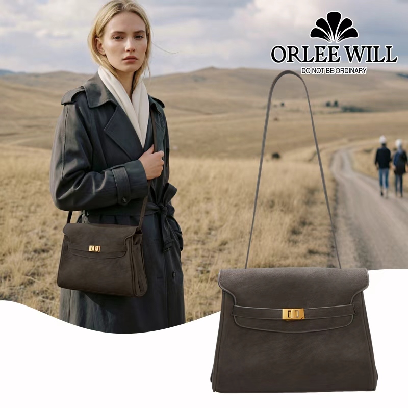 Jual ORLEE WILL Tas Selempang Cokelat Wanita Tas Suede Vintage Wanita ...