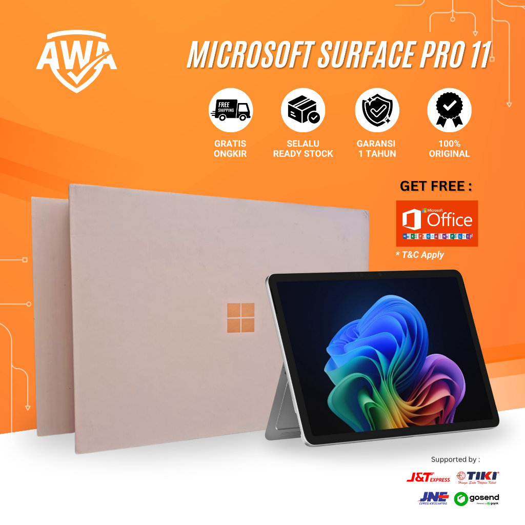 Jual Microsoft Surface Pro 11 XI Snapdragon X Elite Processor 256GB ...