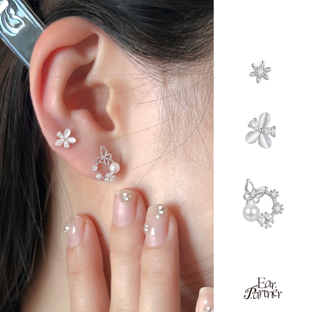 Jual Ear Partner Anting Set Wanita Jarum 925 Perak Anti Alergi Model ...