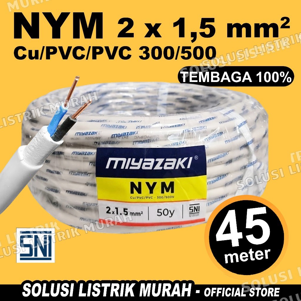 Jual Kabel NYM 2X1.5 Terlengkap & Harga Terbaru Juni 2026 | Shopee ...