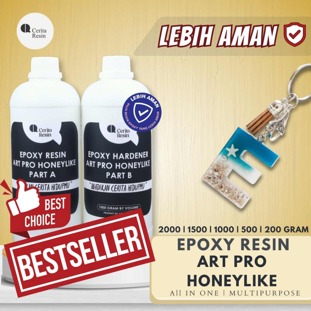 Jual CERITA RESIN - Epoxy Resin Art Pro Honeylike Lebih Aman Cocok ...