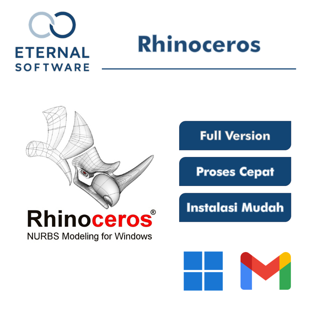 Jual Rhinoceros Full Version Software Rendering 3D Modelling Full ...