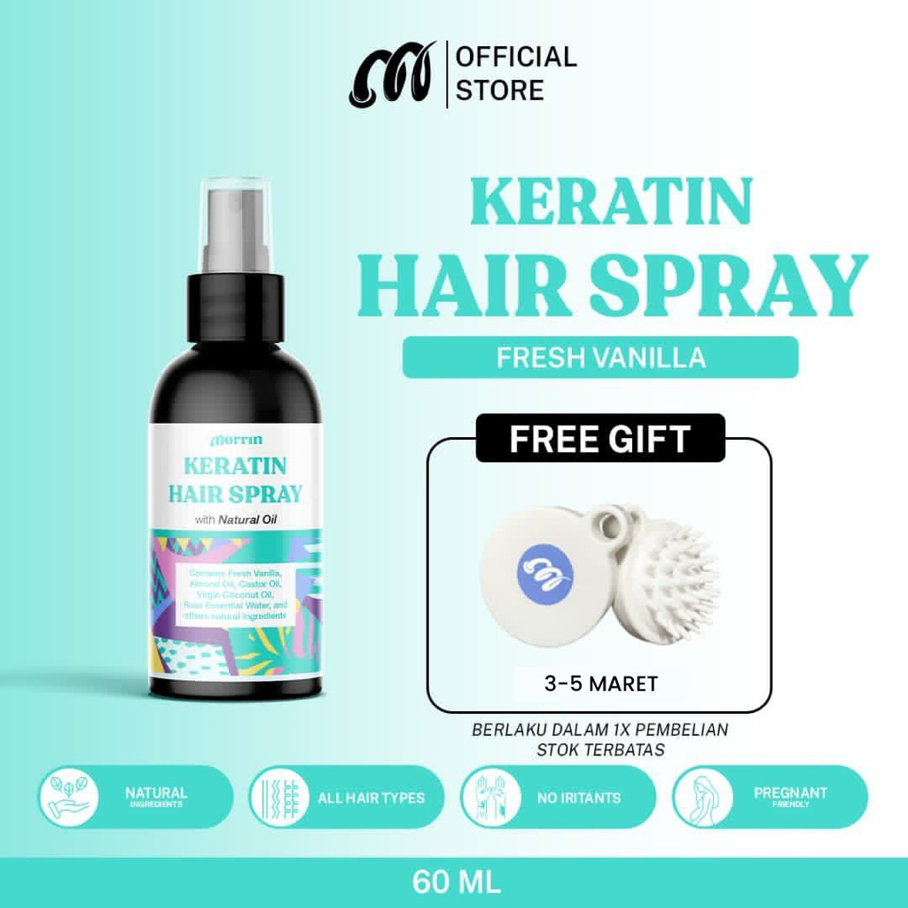 Jual Morrin Fresh Vanilla Keratin Hair Mist - Spray Vitamin Dan Parfum ...