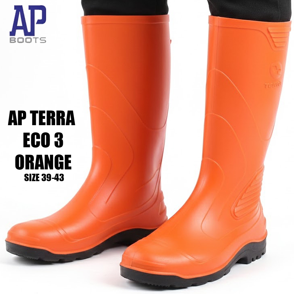 Jual Ap Boots Terra Eco 3 Orange Sepatu Boot Tinggi Anti Slip Lentur ...