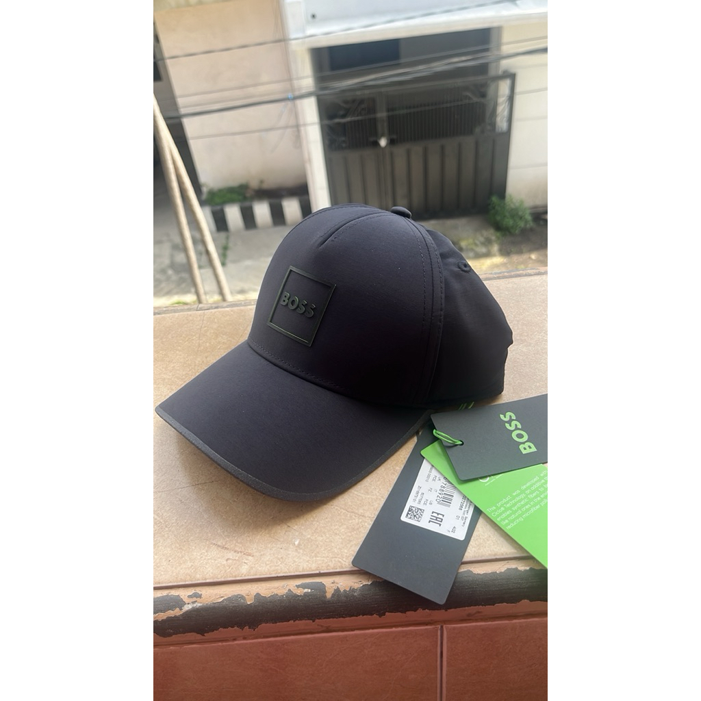 Jual hugo boss caps black original resmi topi cap boss by lnstagram ...
