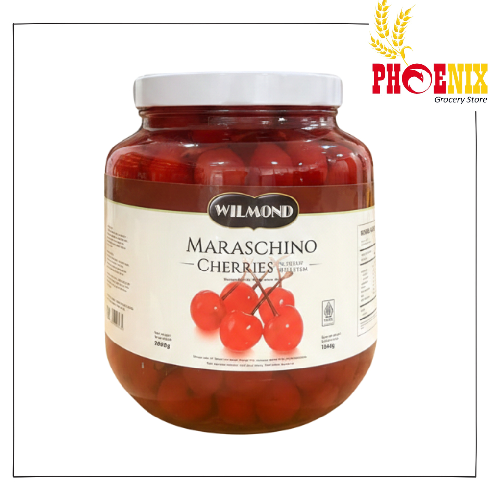 Jual Wilmond Maraschino Cherries in Syrup with Stem 2Kg – Ceri Tangkai ...