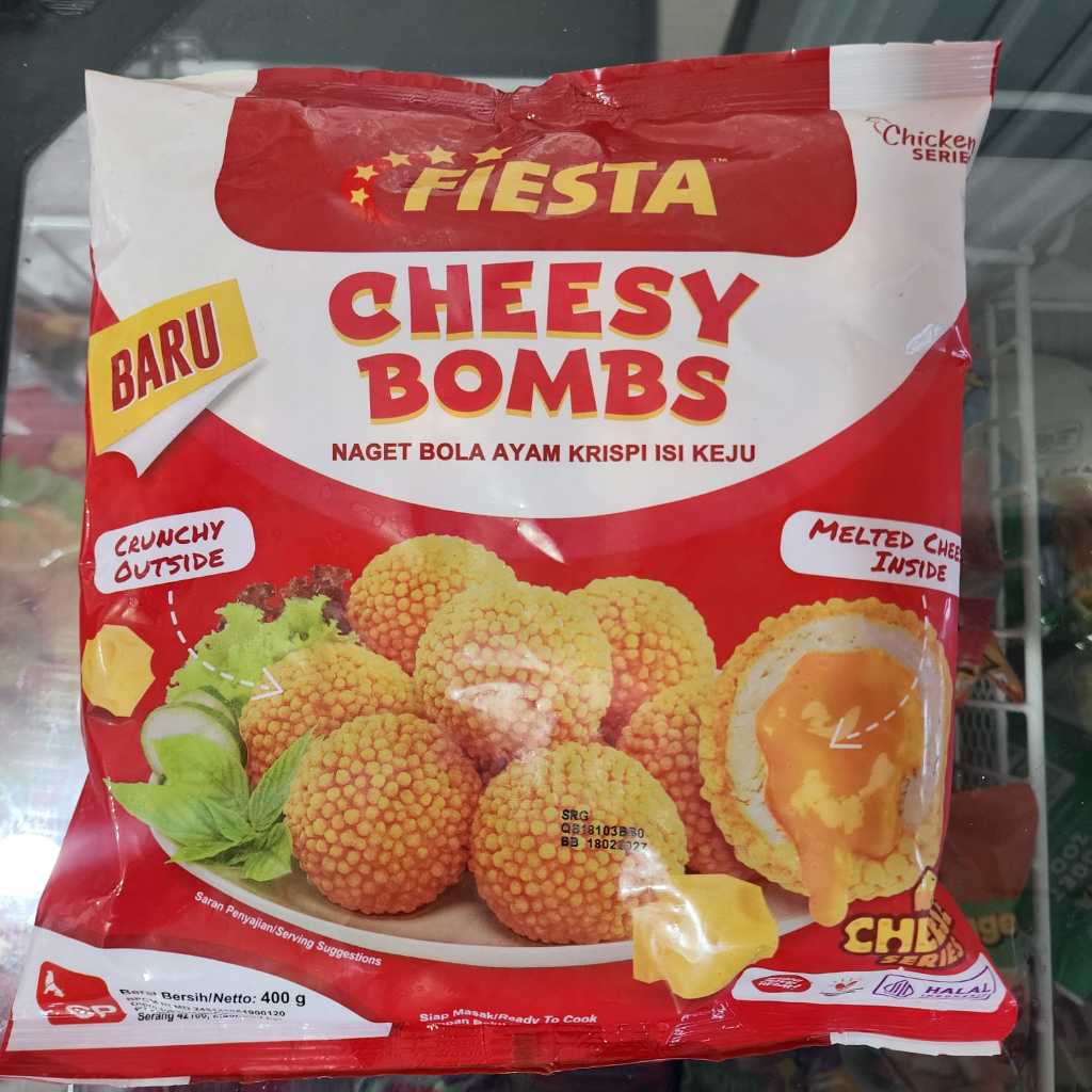 Jual Fiesta Cheesy Bombs 400gr / Nugget naget bola ayam krispi isi keju ...