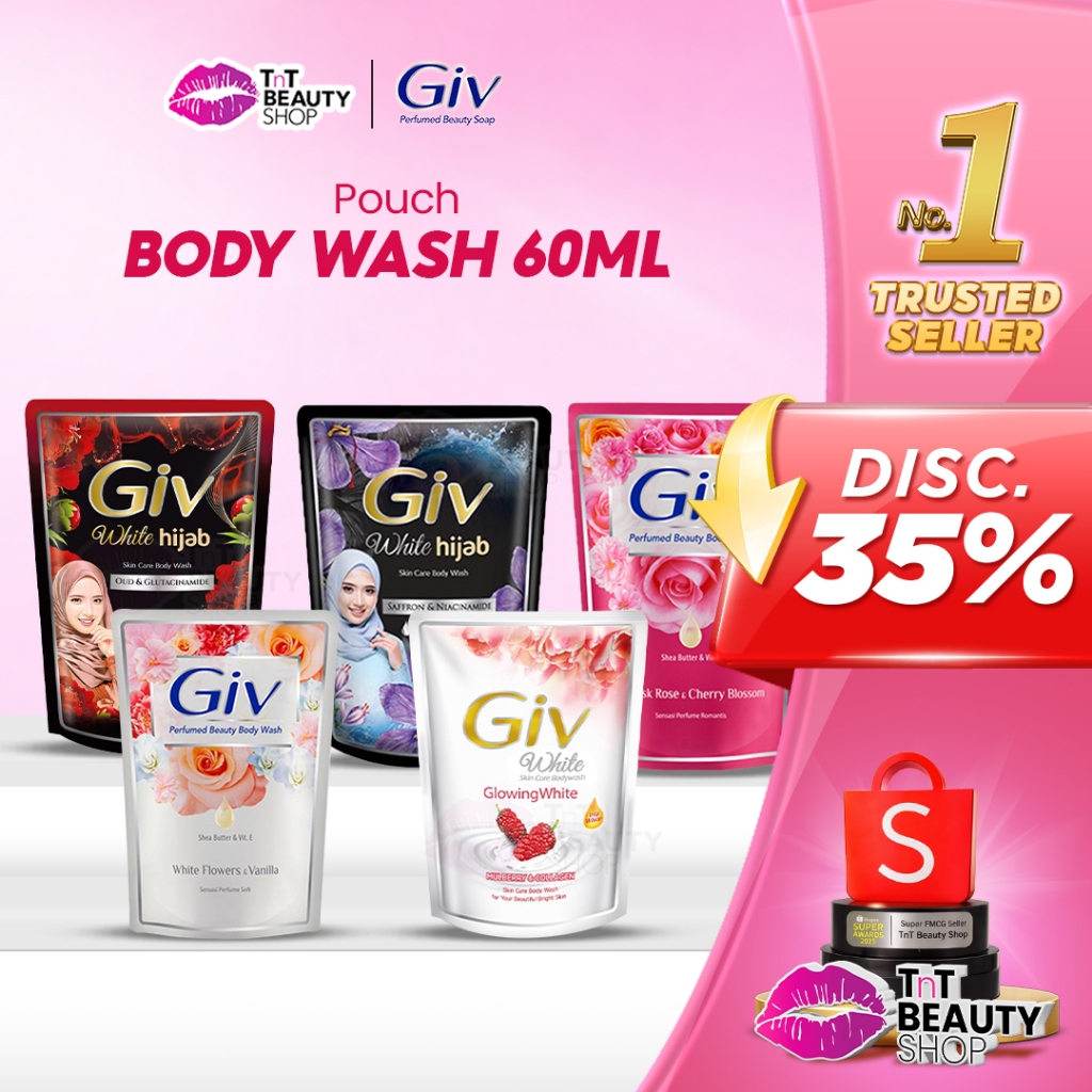 Jual Giv White Body Wash 60 Ml Pouch | TnT Beauty Shop | Shopee Indonesia