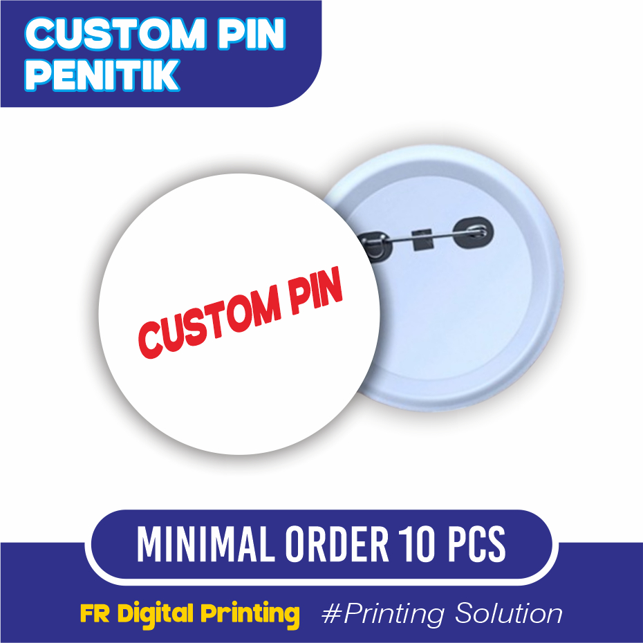 Jual Pin Custom 44MM Glosy | Pin Peniti Custom | Shopee Indonesia