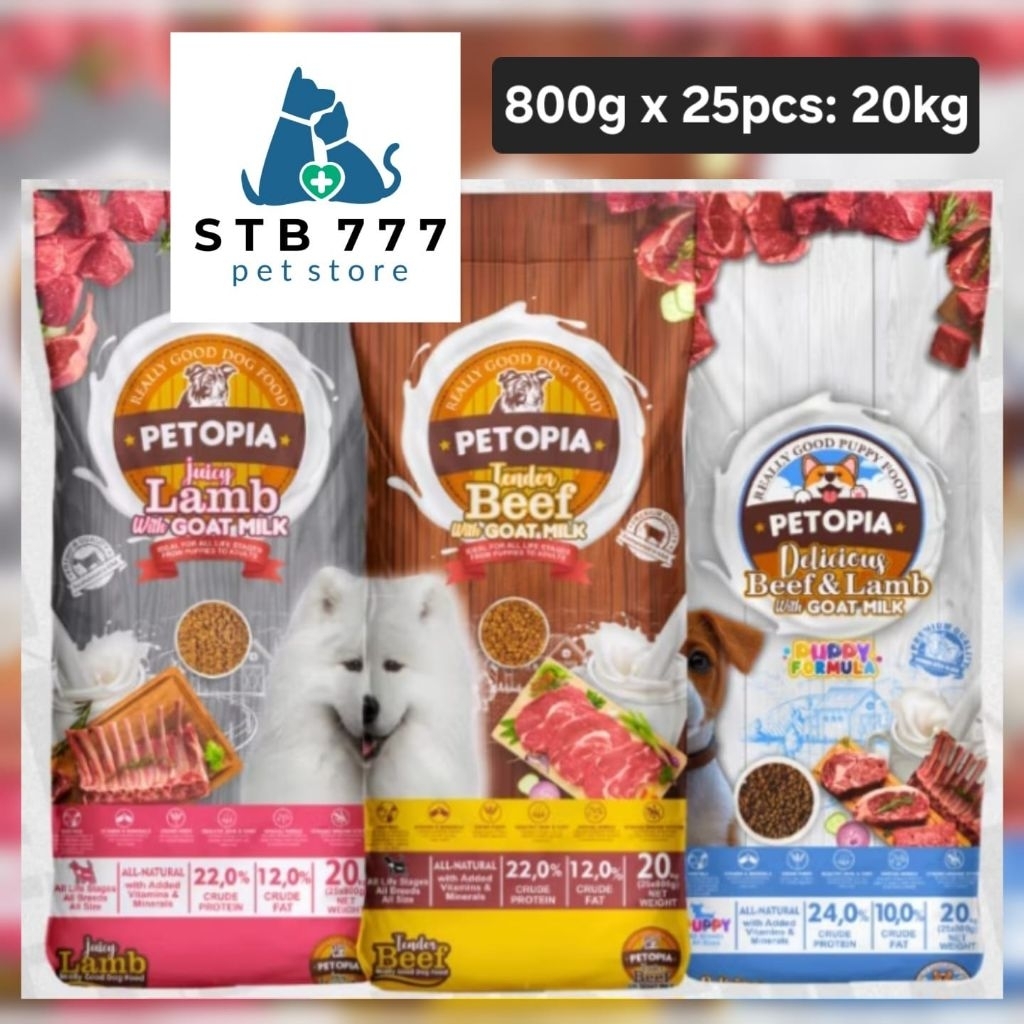 Jual PETOPIA Adult n Puppy 20kg (3 varian) -makanan kering anjing ...