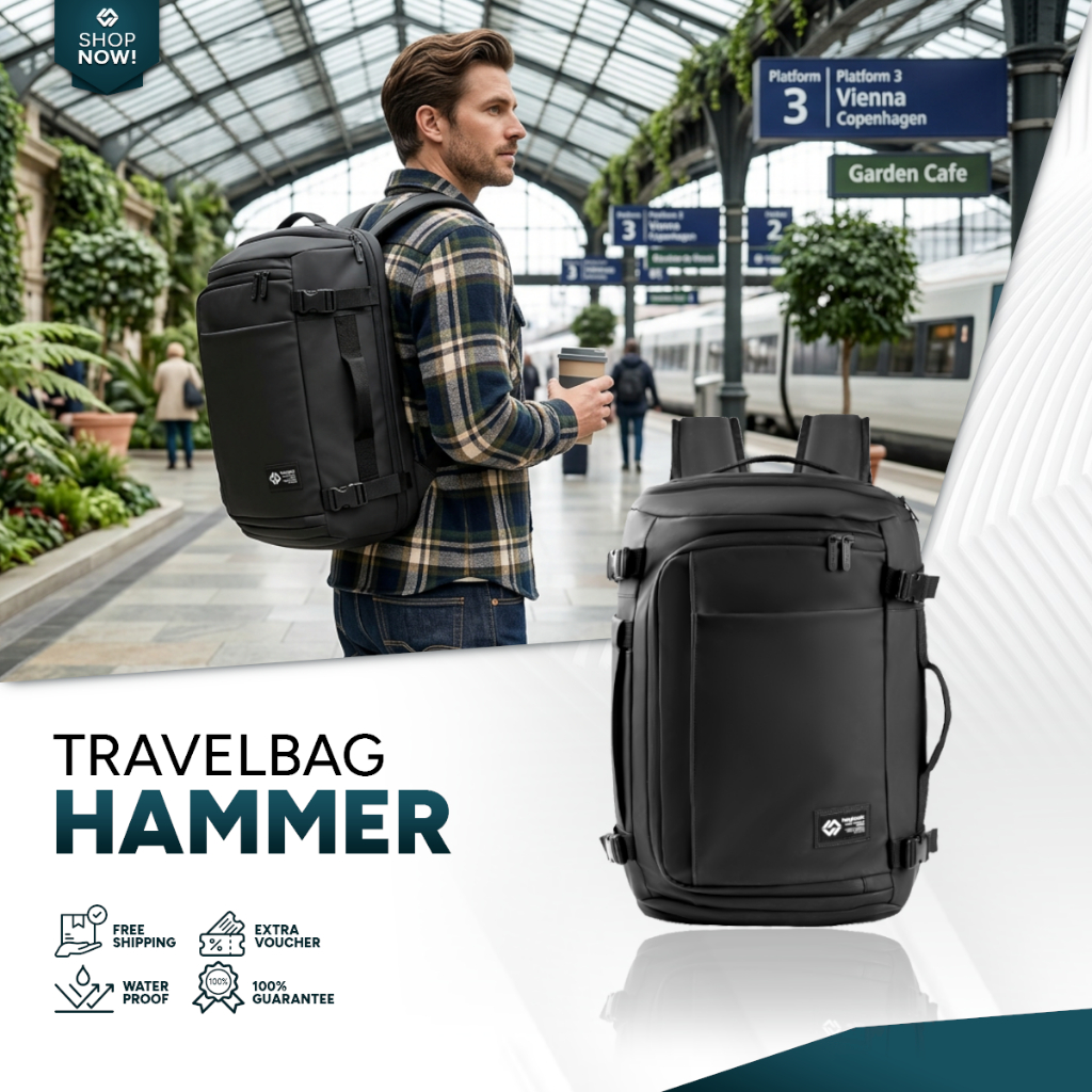 Jual New Arrival - Travelbag HAMMER Leather Pria Multyfungsi 3 in 1 ...